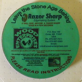 Sharpening Wheel- Gritted Paper – wood enterprises